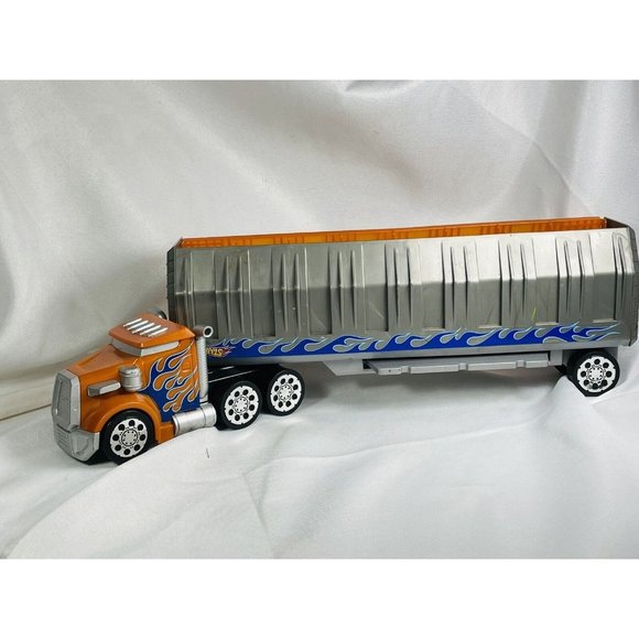 Mattel | Toys | Hot Wheels Mattel Semi Truck Toy Transporter Car Hauler ...